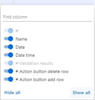 [data grid] Column menu show all button, shows also locked/hidden columns · Issue #8234 · mui ...