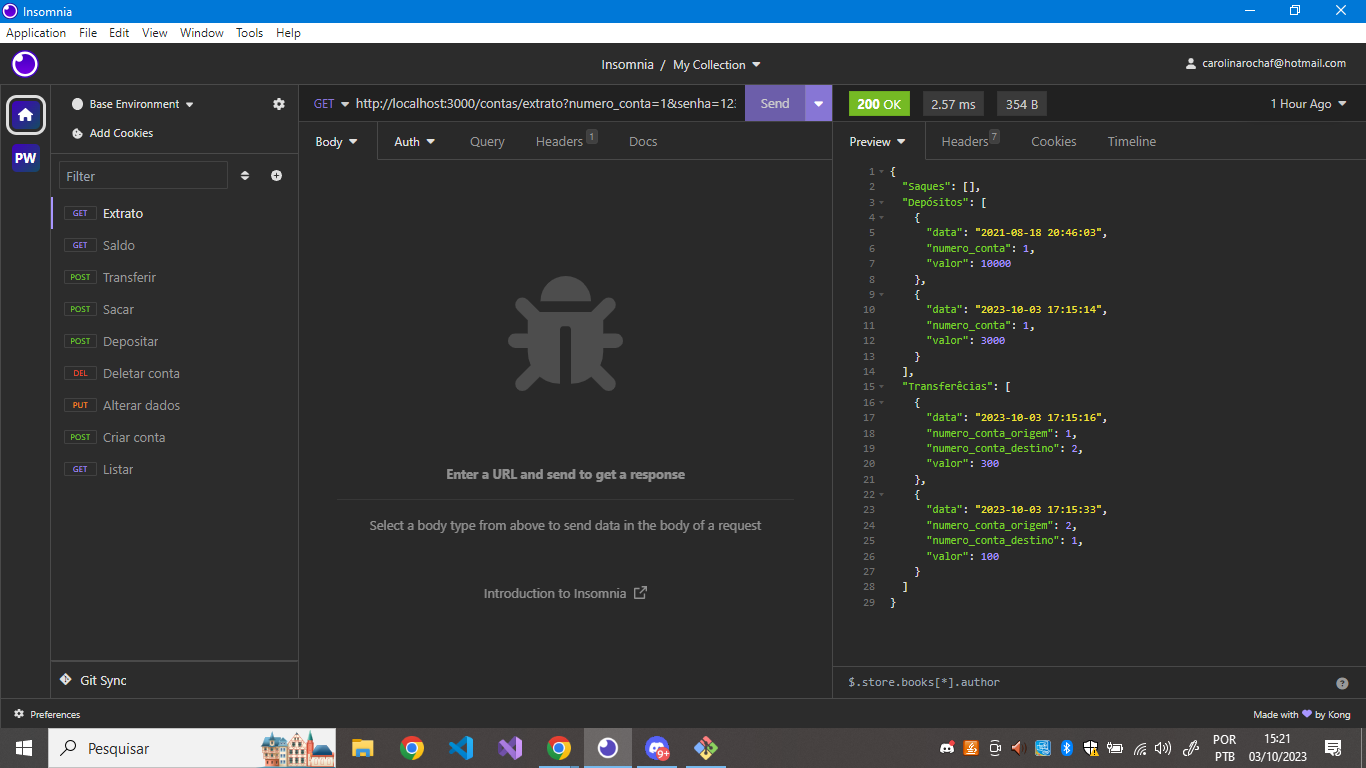 GitHub - carolrochafloro/sistema-bancario-js