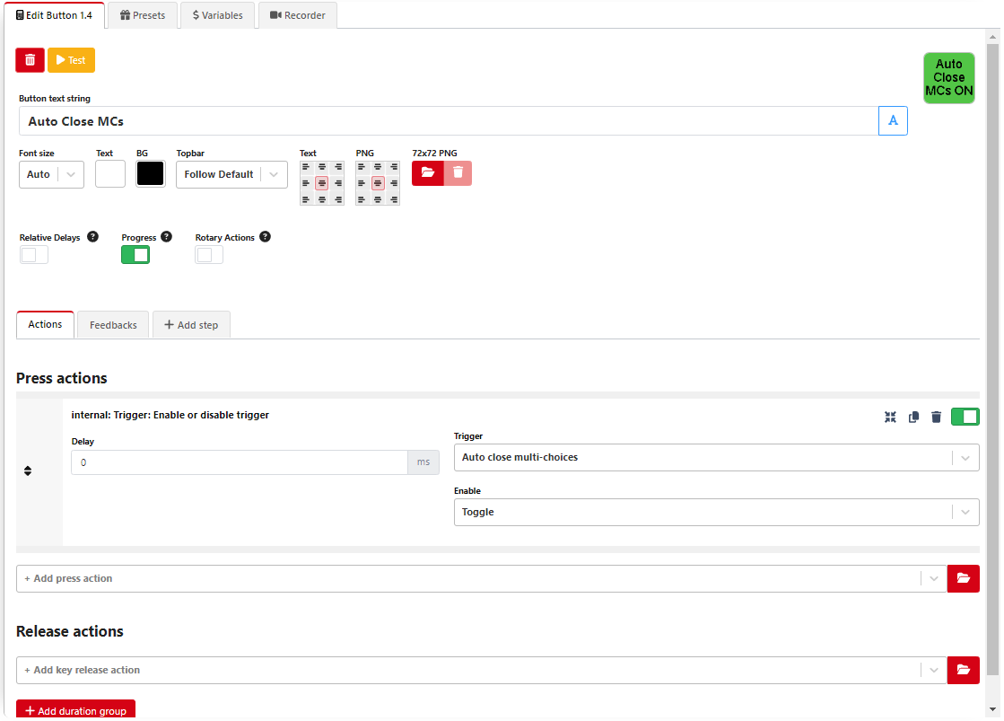 [BUG] Trigger incorrectly fires when enabled by action · Issue #2626 · bitfocus/companion · GitHub