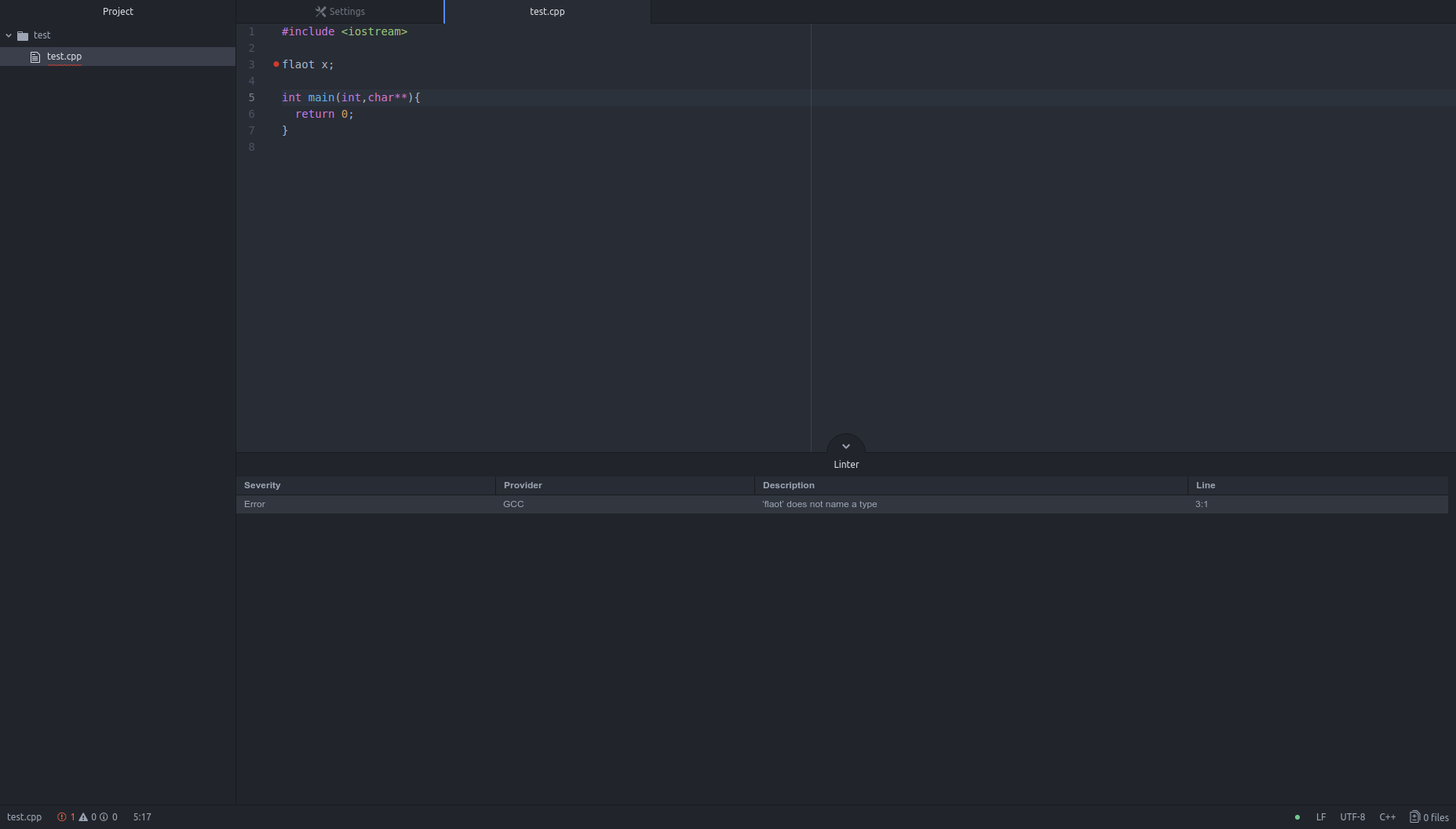 Don't see nice UI suggested by "Linter in action!" · Issue #169 · AtomLinter/linter-gcc · GitHub
