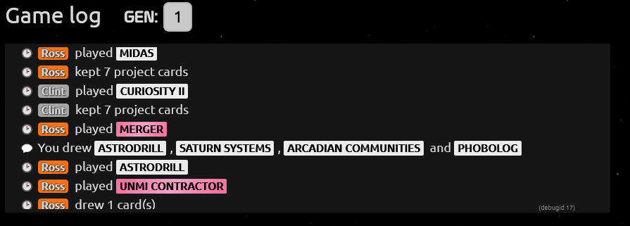 Merger played twice (once by each player) · Issue #4952 · terraforming-mars/terraforming-mars ...