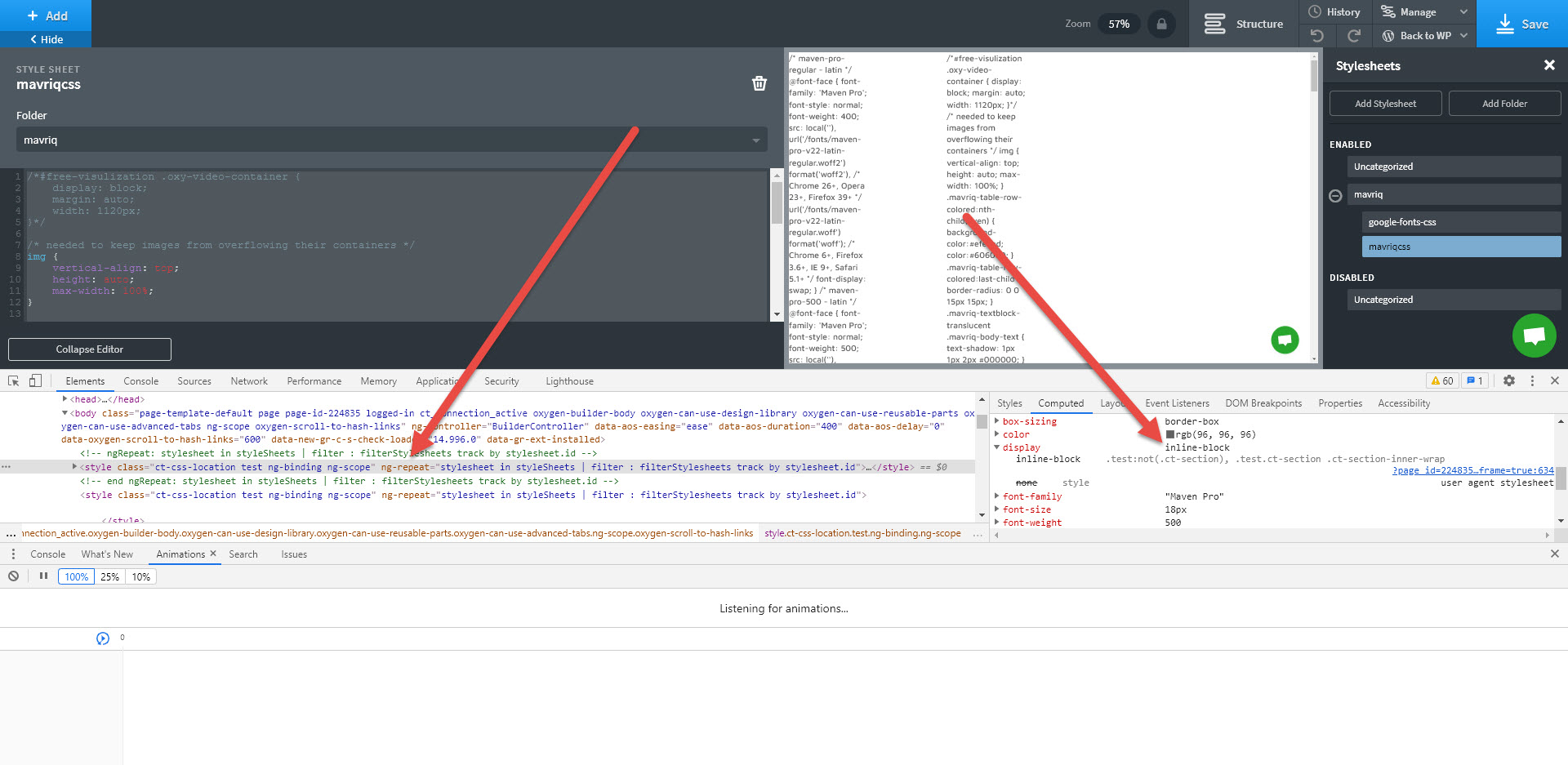 Stylesheets being dumped to the screen in the editor · Issue #1919 ...