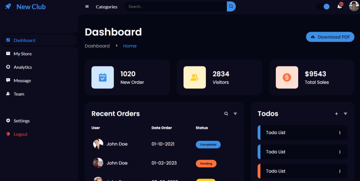 GitHub - LuuisFernando/DashBord