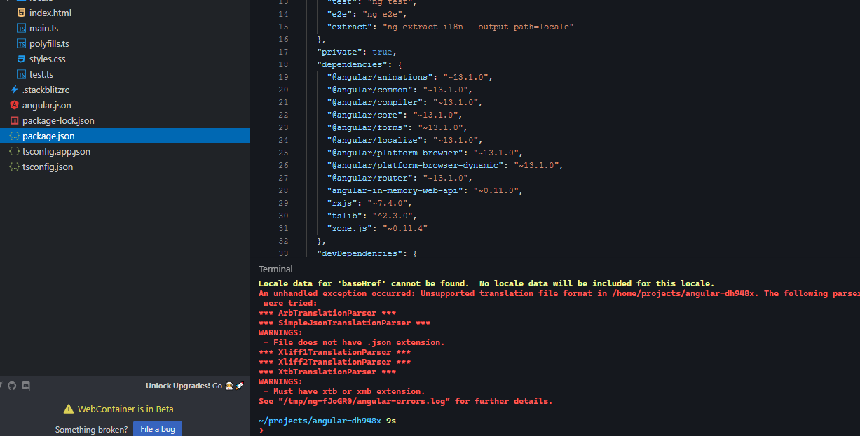 Aman Allam · Issue 504 · Stackblitz Webcontainer Core · Github