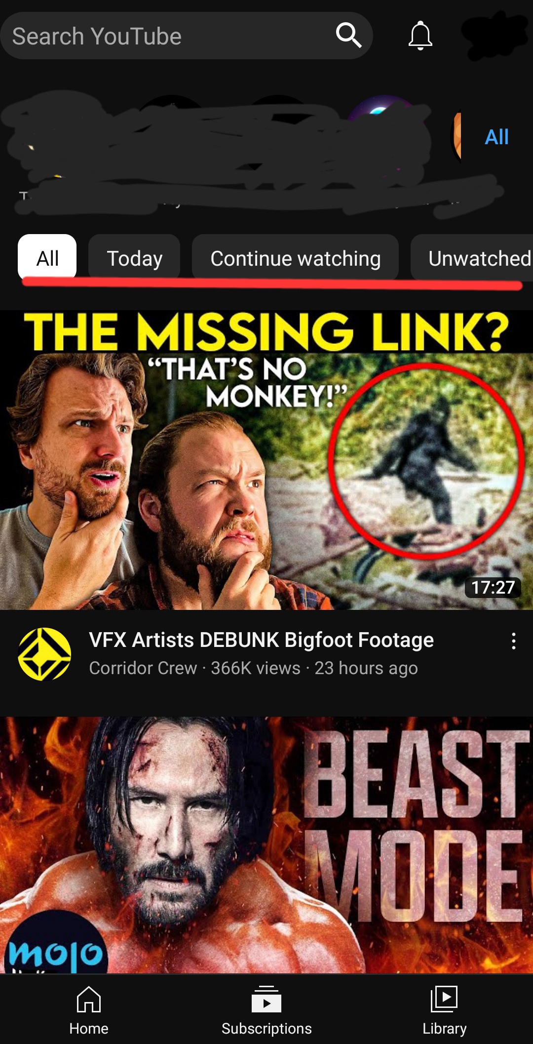 feat(patch): split `Hide category bar in feed` · Issue #594 · inotia00/ReVanced_Extended · GitHub