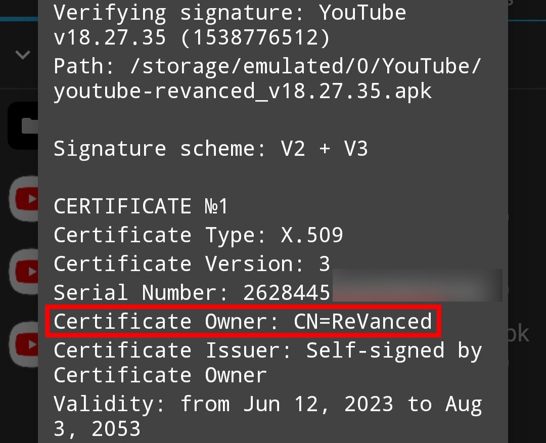 bug: RVX Manager doesn't sign APK correctly · Issue #1217 · inotia00/ReVanced_Extended · GitHub