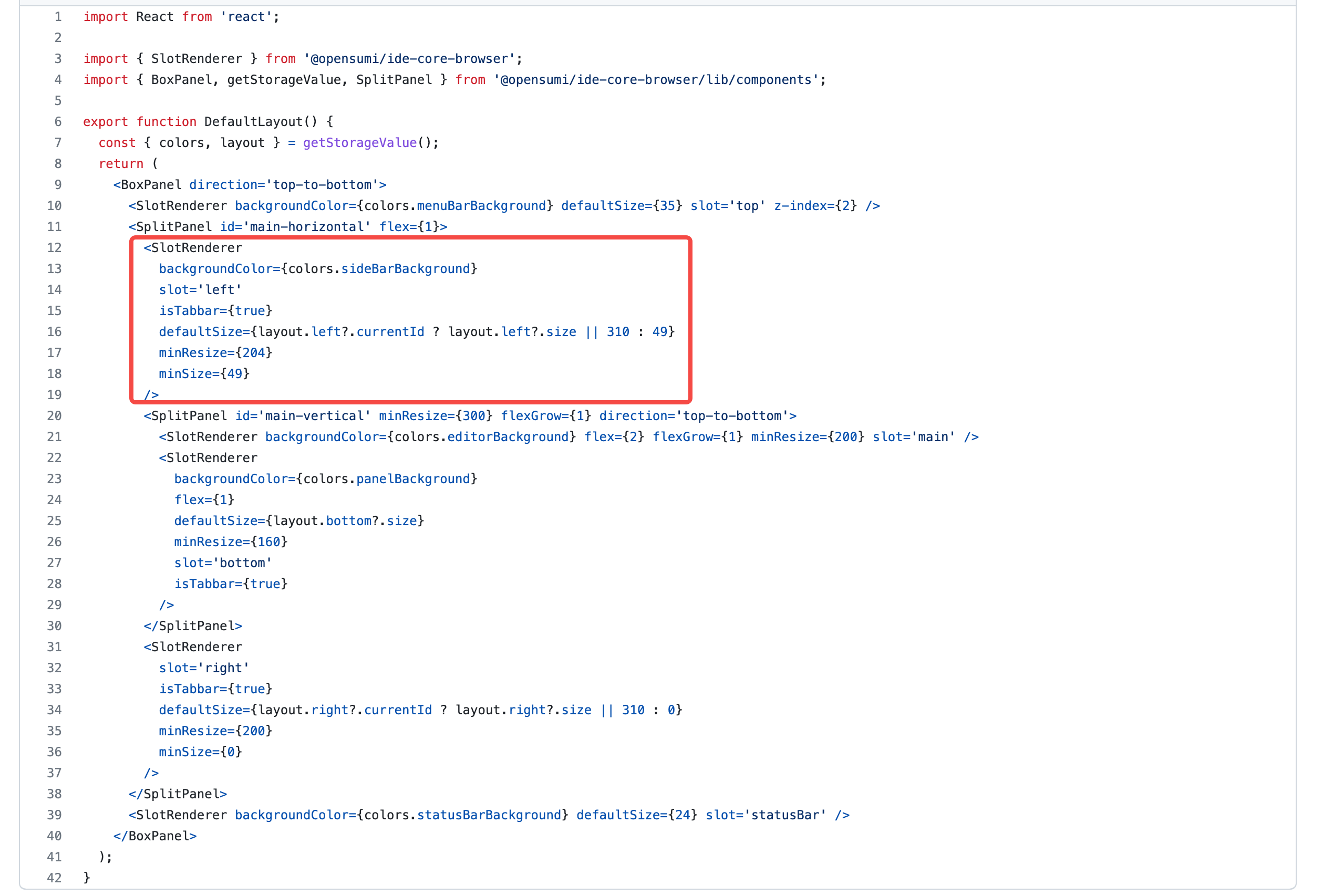 [Question] IDE 布局：如何设置左侧插槽最大宽度 · Issue #2537 · opensumi/core · GitHub