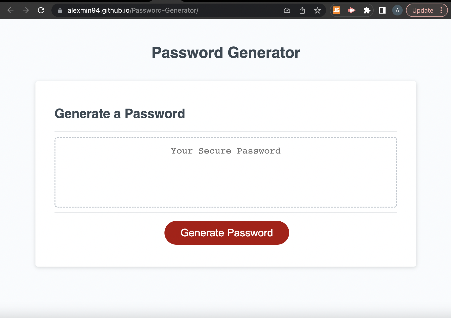 GitHub - alexmin94/Password-Generator