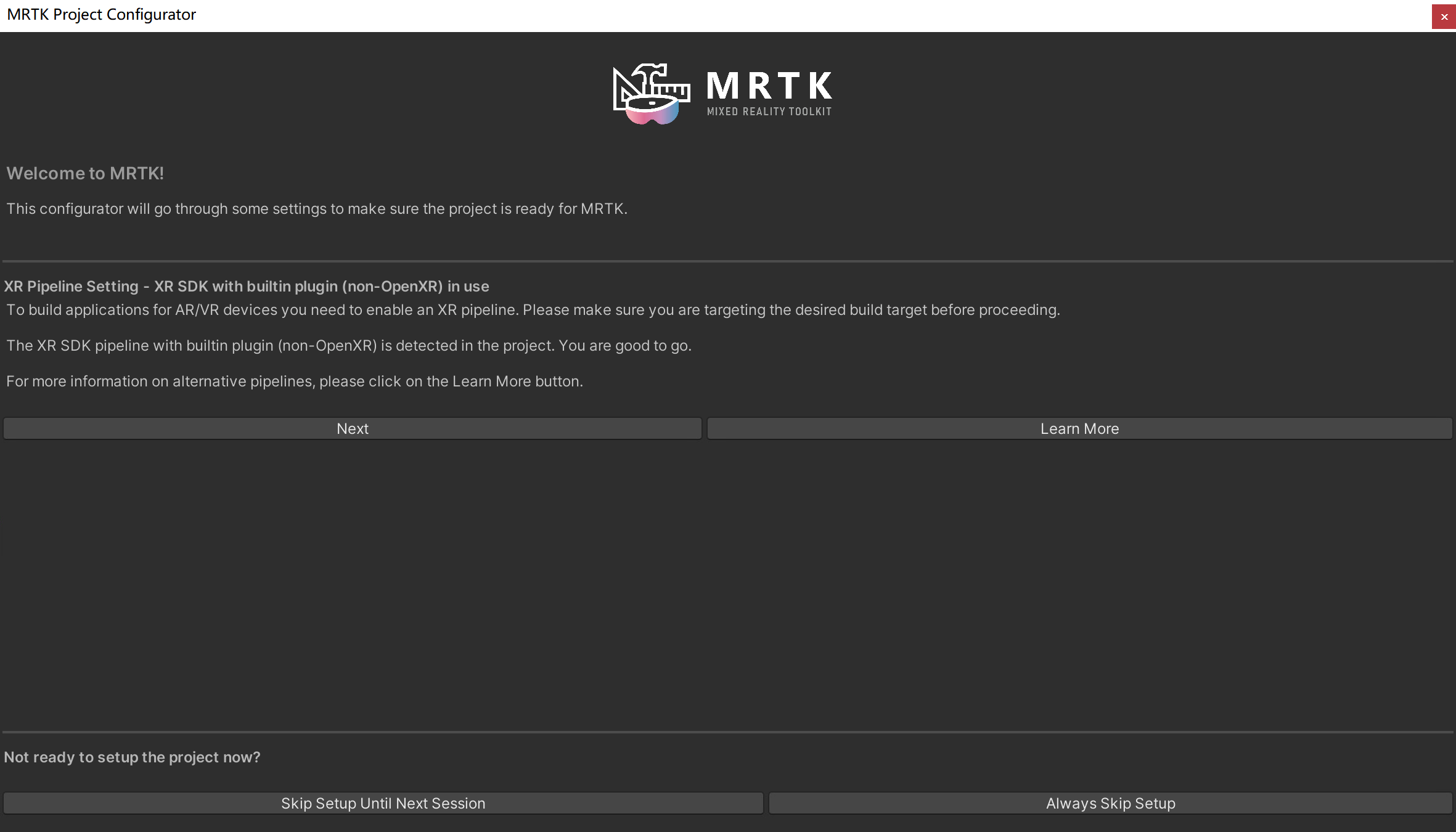 Xr Sdk Pipleline Cannot Detect Openxr · Issue 11669 · Microsoftmixedrealitytoolkit Unity · Github 0502