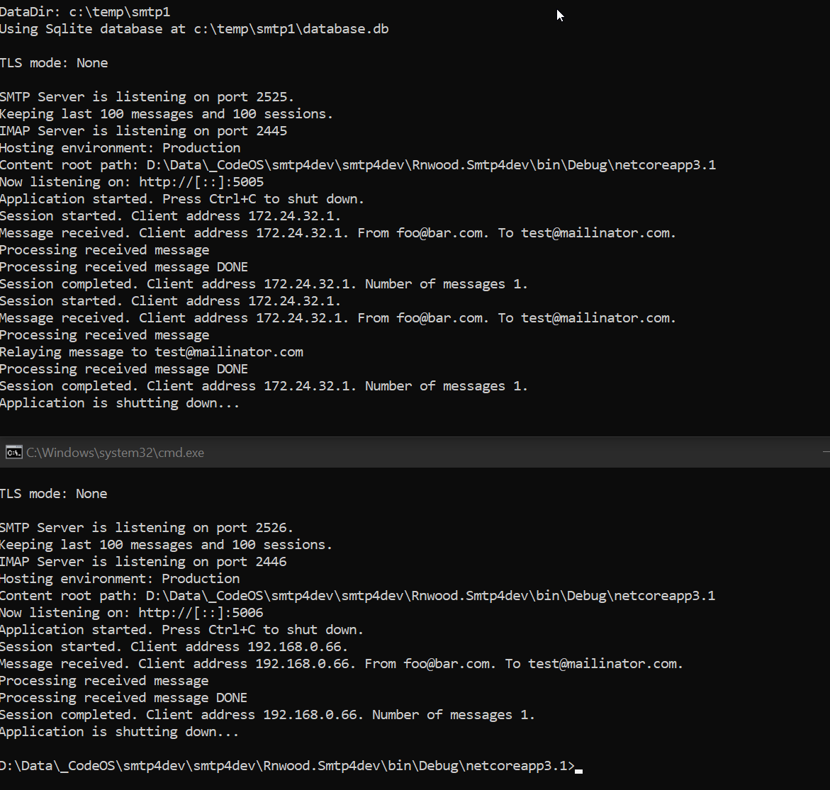 Relay between two instances of smtp4dev · Issue #871 · rnwood/smtp4dev · GitHub