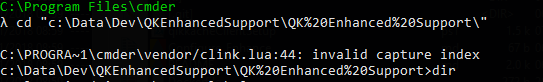 "clink.lua:44: invalid capture index" on folder with "%" character in the name. · Issue #1663 ...