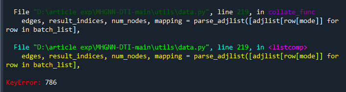The following error occurred when I was running run_MHAN_dti.py · Issue #2 · Zora-LM/MHGNN-DTI ...