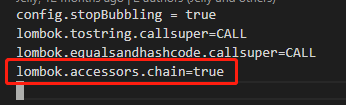lombok accessors chain failed use global lombok.config · Issue #104 · microsoft/vscode-lombok ...