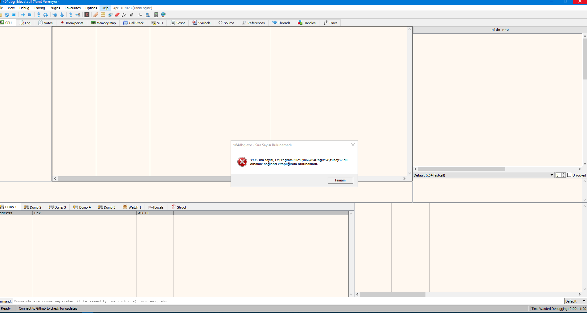 x64dbg updates menu bug · Issue #3082 · x64dbg/x64dbg · GitHub