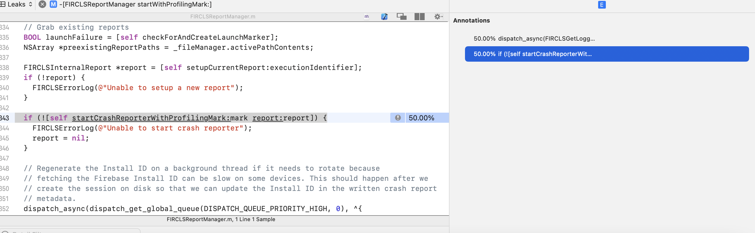 Memory Leak on FIRApp Config. SDK version - 6.34.0 · Issue #9059 · firebase/firebase-ios-sdk ...