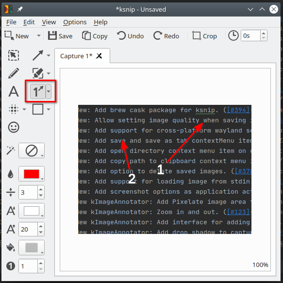 Add numeric pointer with arrow annotation item · Issue #152 · ksnip/kImageAnnotator · GitHub