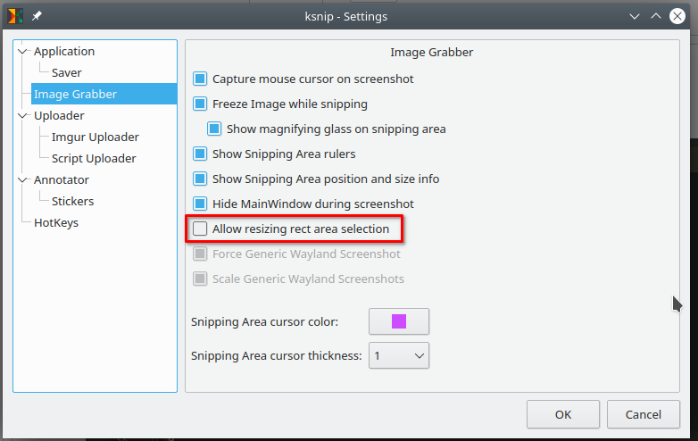 Allow modifying selected rectangle before making screenshot · Issue #197 · ksnip/ksnip · GitHub