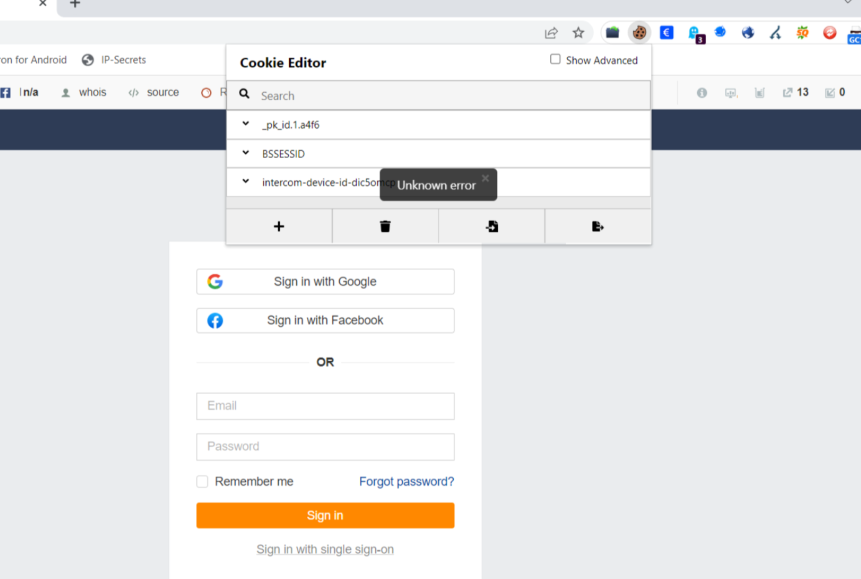 unknown error - cookie editor · Issue #109 · Moustachauve/cookie-editor ...