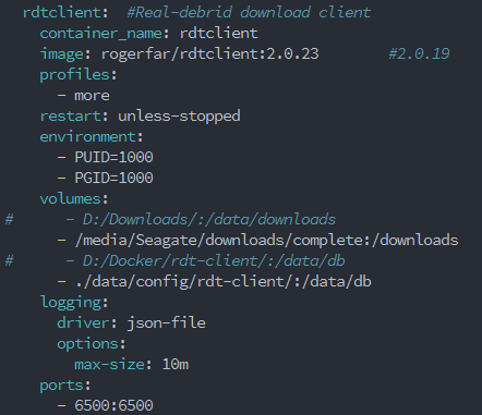 Container ignore PGID and PUID · Issue #214 · rogerfar/rdt-client · GitHub