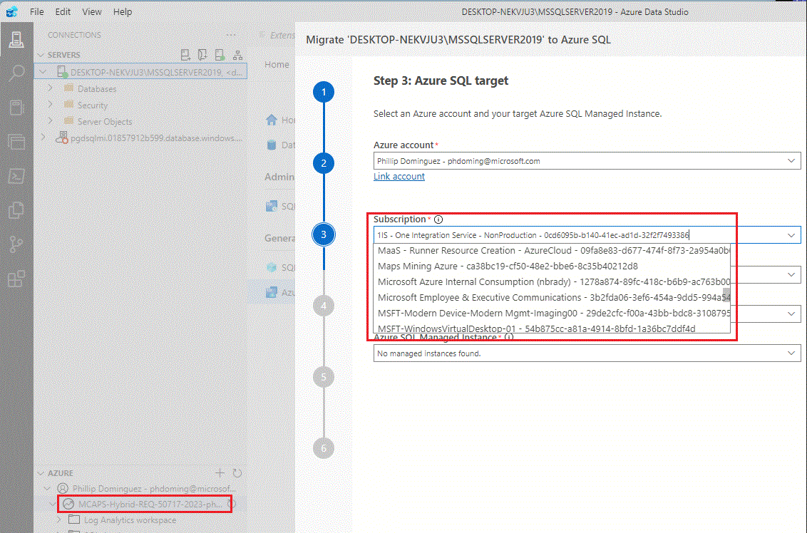 Non-Prod Az Sub NOT found in Step-3 Drop-Down · Issue #23768 · microsoft/azuredatastudio · GitHub