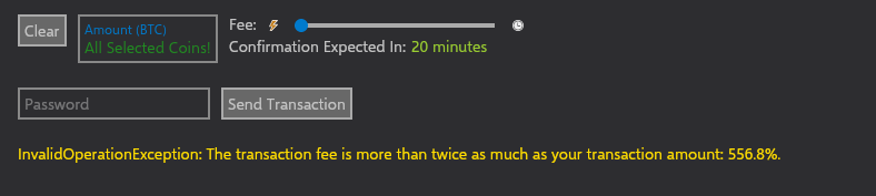 Error messages include the internal exception name · Issue #575 · WalletWasabi/WalletWasabi · GitHub
