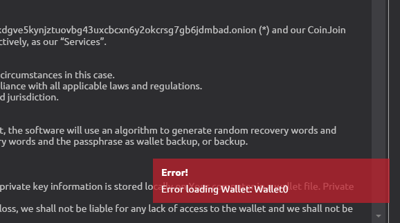 Error loading wallet · Issue #3379 · WalletWasabi/WalletWasabi · GitHub