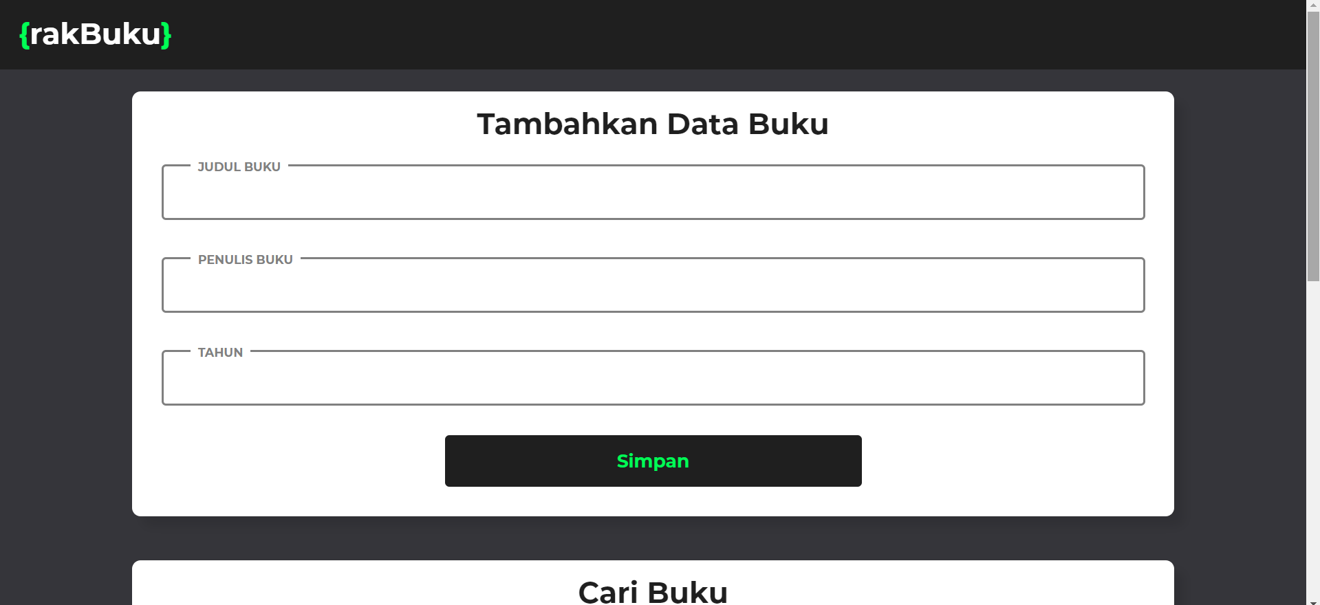 GitHub - SoLiDinity/rak-buku-web-app