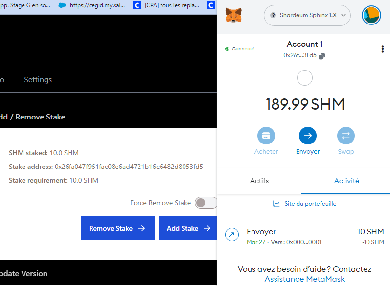 Validator Gui Connected Wallet Address Does Not Appear · Issue 224 · Shardeumbug Reporting