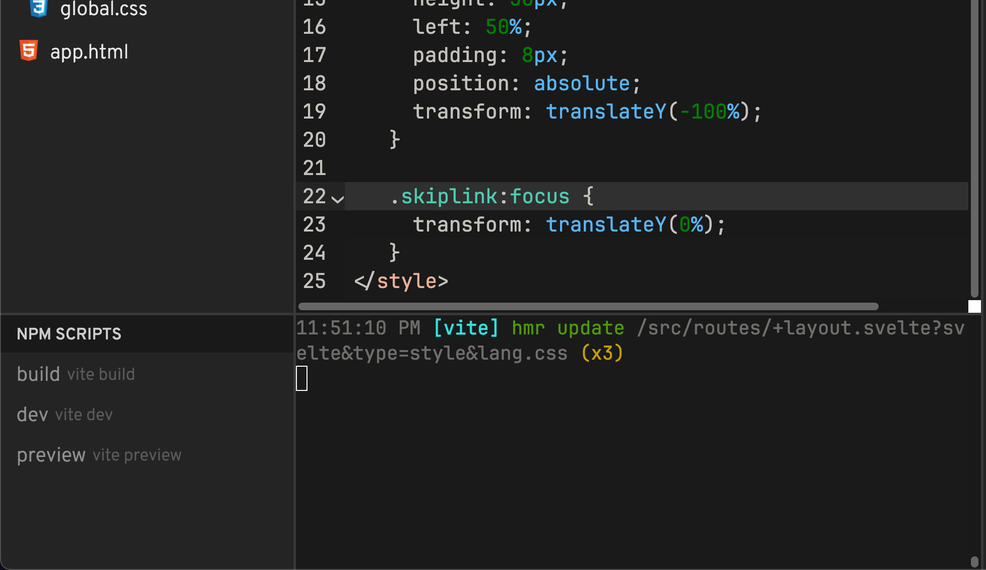🐛 Error notification covers last line of code · Issue #173 · SvelteLab/SvelteLab · GitHub