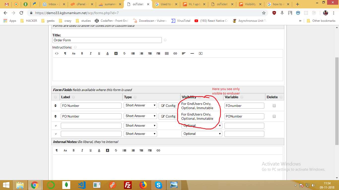 Visibility Configuration of Fields in User Form NOT Working - Please Help!! · Issue #4604 ...