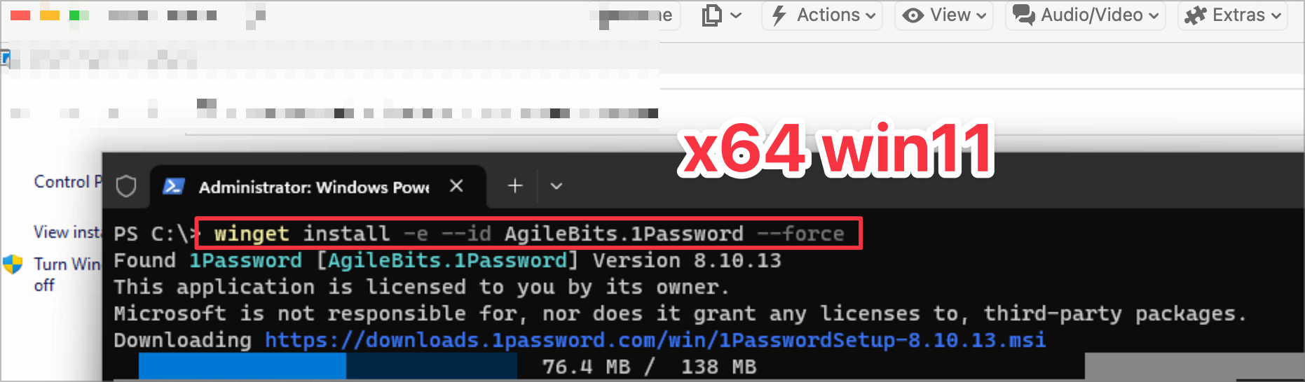 [Package Issue]: AgileBits.1Password on Arm64 (uses exe instead of msi installer) · Issue ...