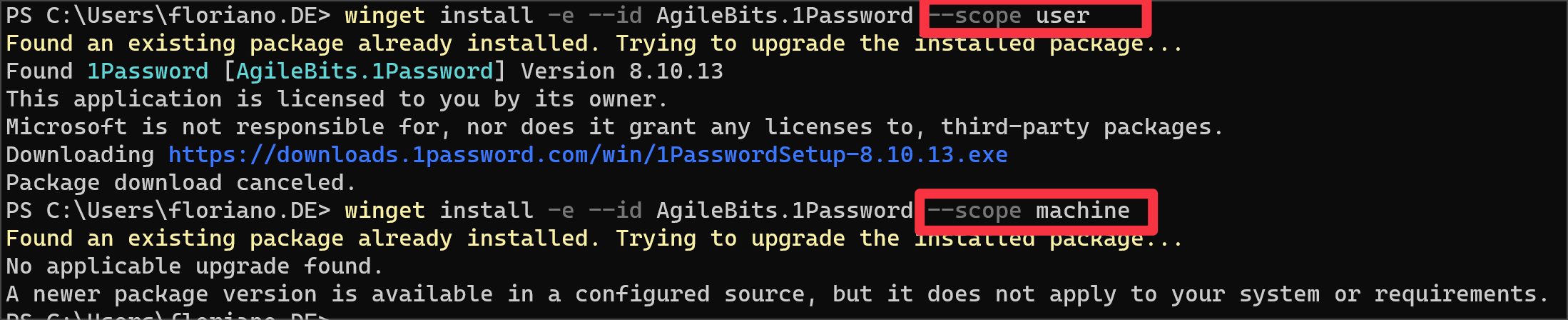 [Package Issue]: AgileBits.1Password on Arm64 (uses exe instead of msi installer) · Issue ...
