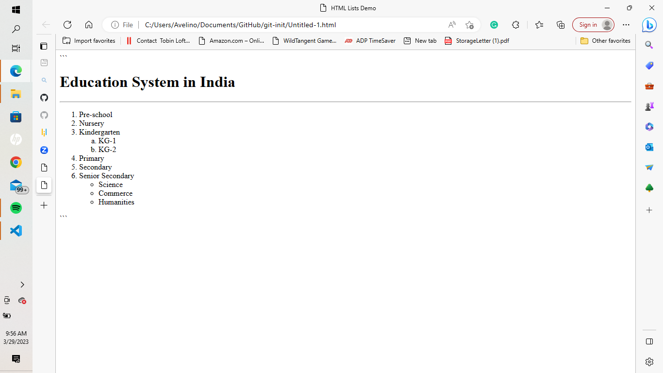 Task Html Lists · Akash Coded Mern · Discussion 5 · Github