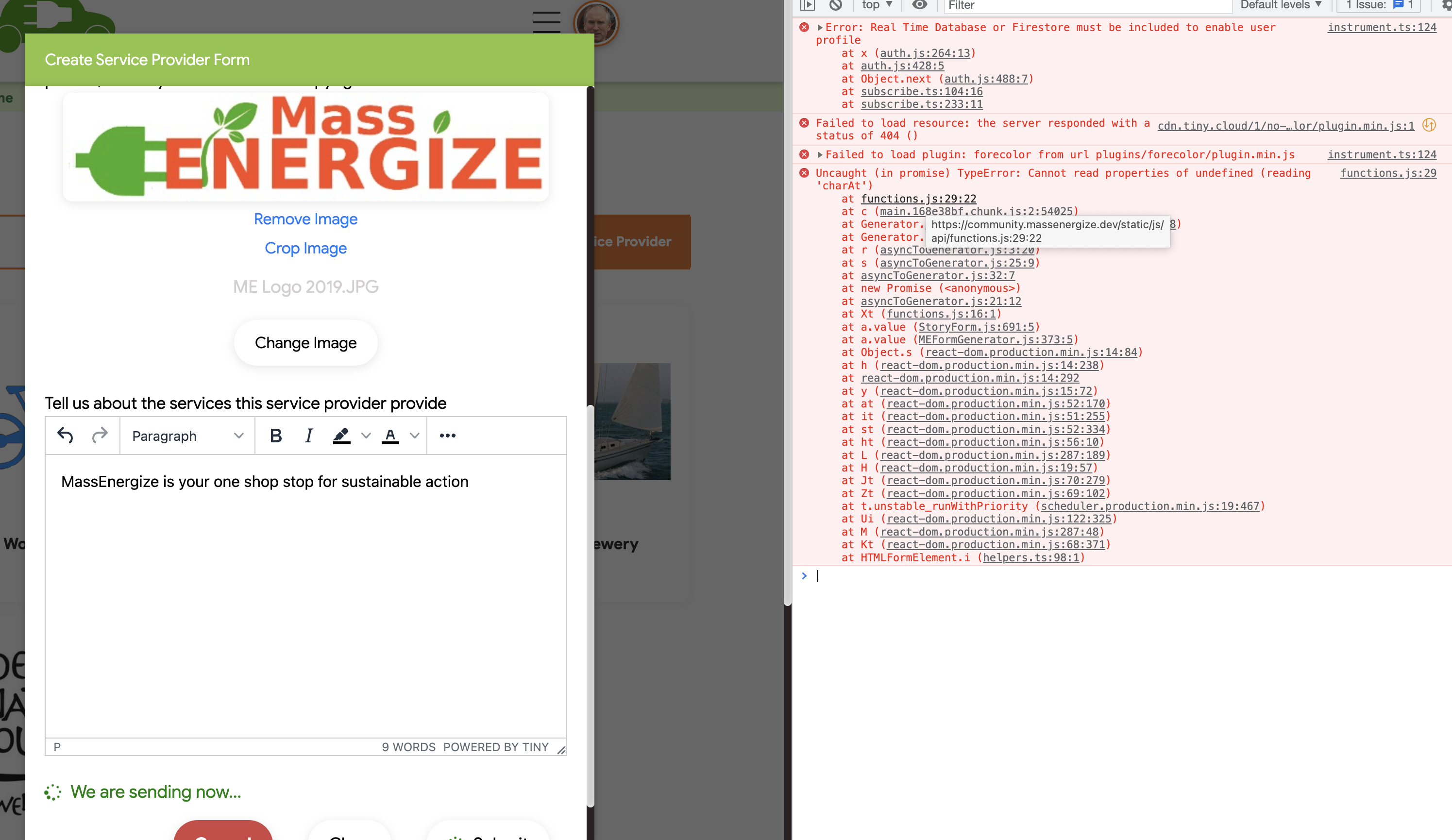 User submitted Actions, Events and Vendors ("Service Provider") · Issue #892 · massenergize ...