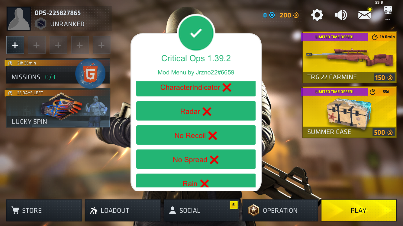 GitHub - Nobody3604/Critical-Ops-H5GG-Menu: Critical Ops H5GG Mod Menu for Jailbroken and Non ...