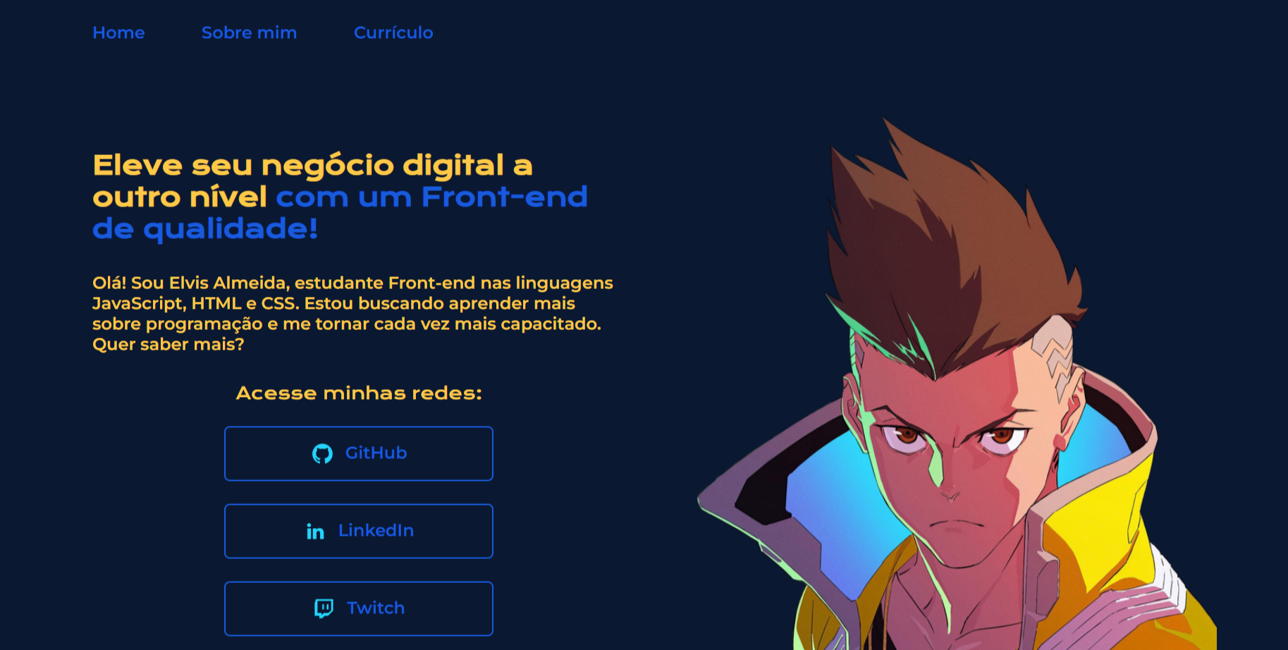 GitHub - OElvis/portfolio: Meu primeiro projeto e portfolio ...
