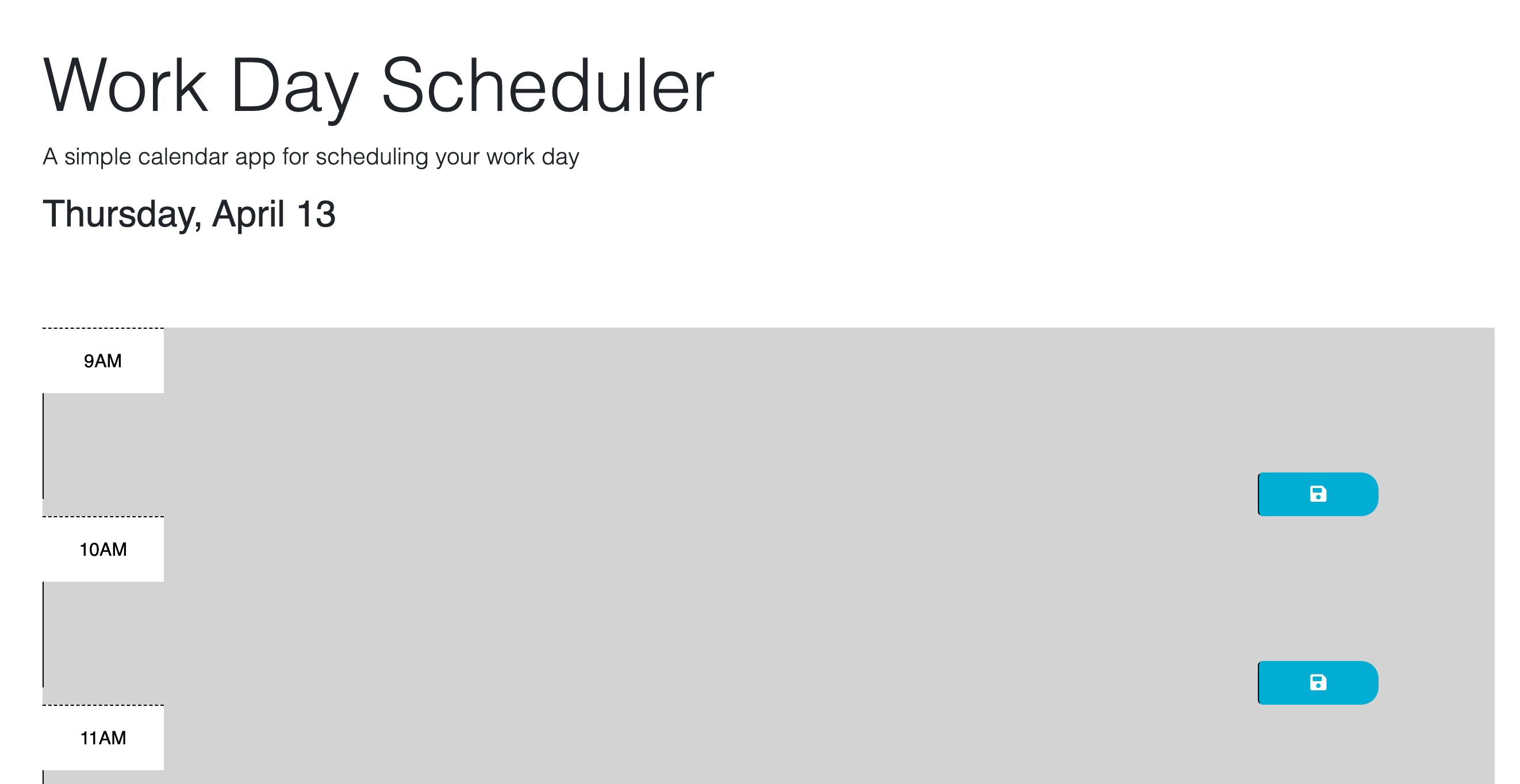 GitHub - kali20987/WorkDay-Schedule: This is a Work Day scheduler that ...