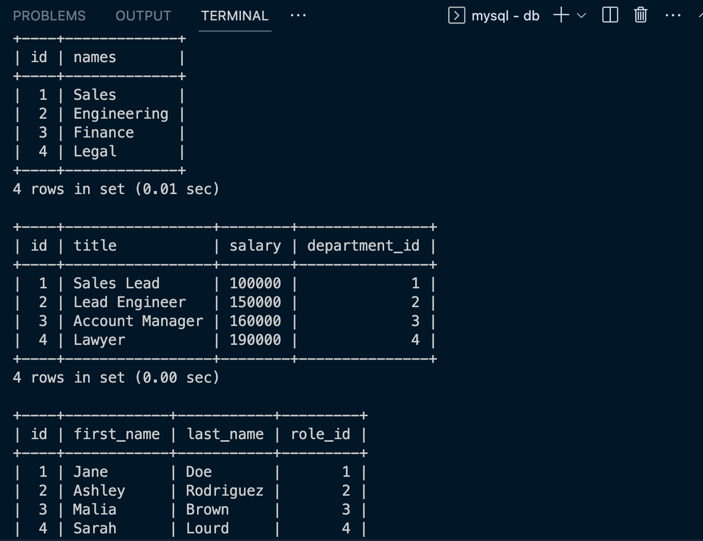 GitHub - kali20987/Employee-Tracker: This command-line application can be used to manage a ...