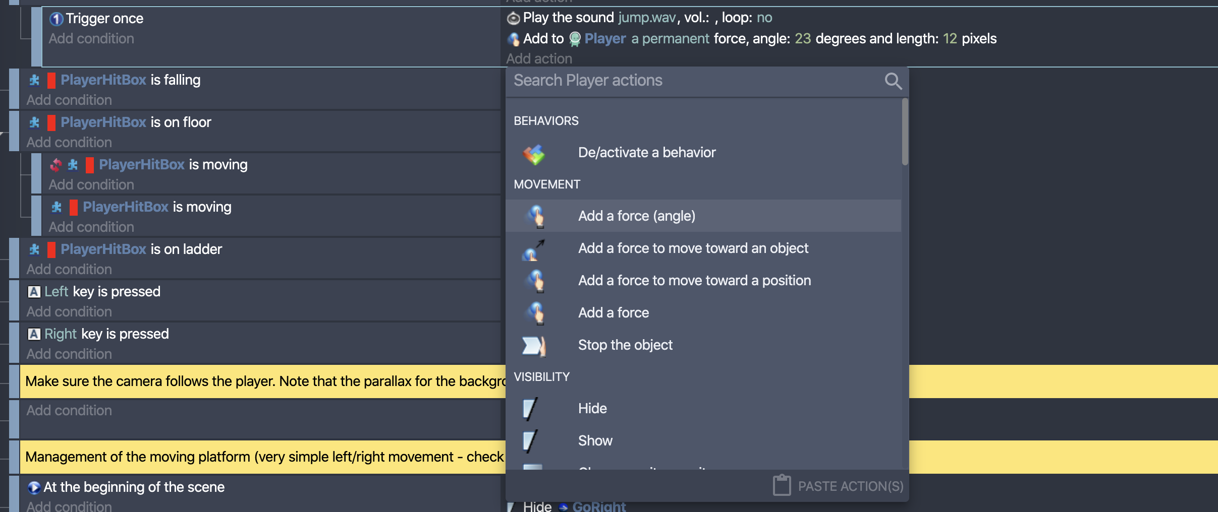 Create object stuck in search bar · Issue #2123 · 4ian/GDevelop · GitHub