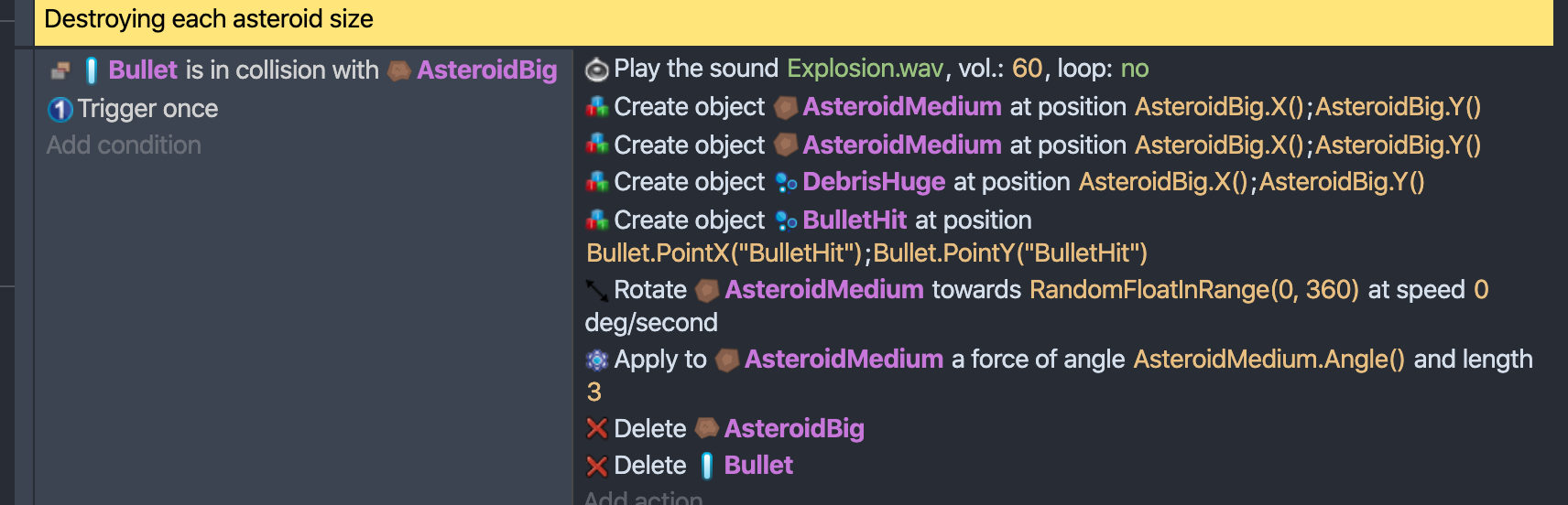 Modern Asteroids · Issue #176 · GDevelopApp/GDevelop-examples · GitHub
