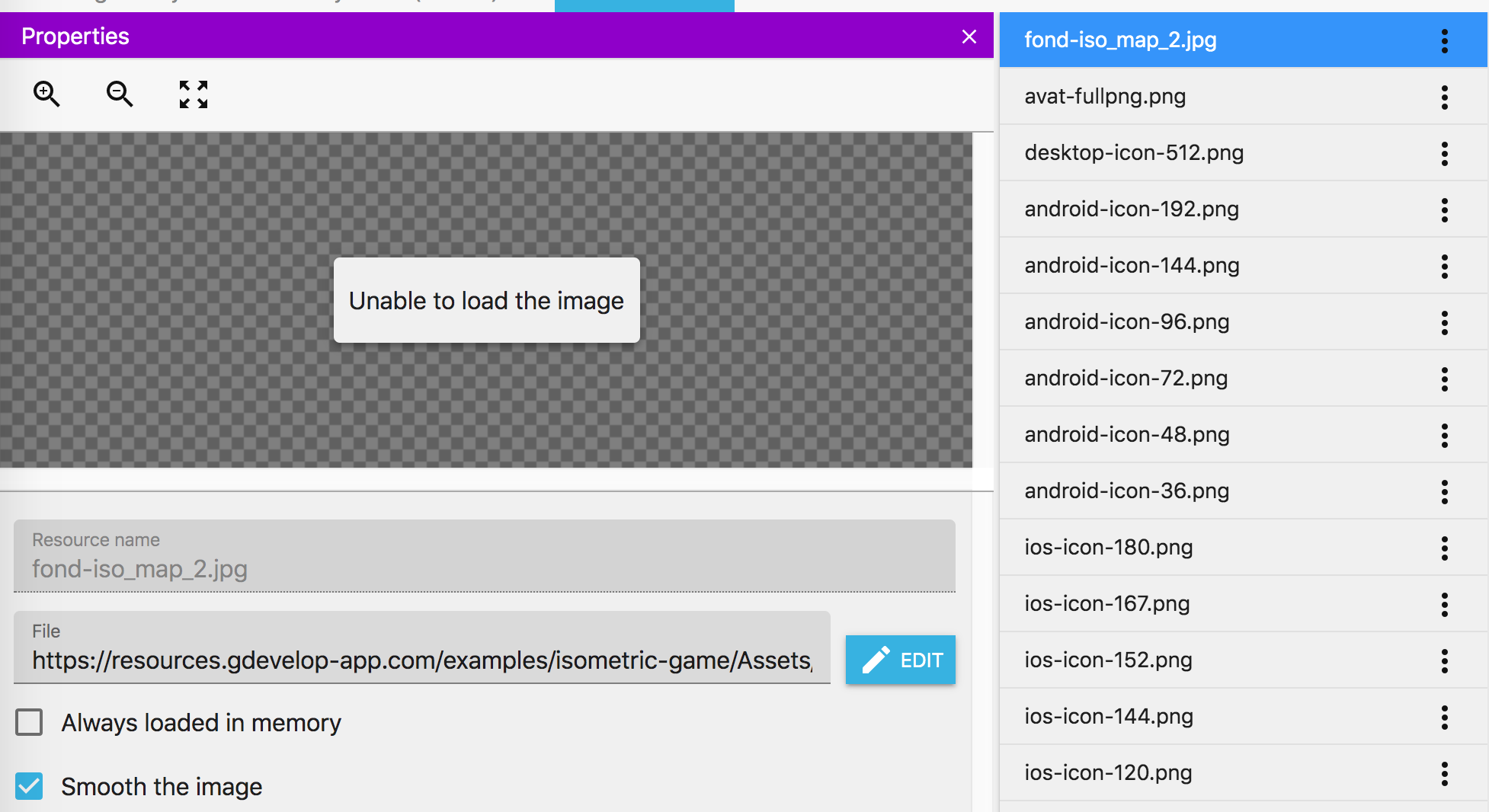 Export failing if a resource is missing in the web-app · Issue #1444 · 4ian/GDevelop · GitHub