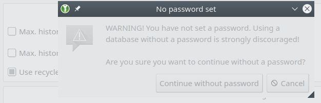 Changing Settings on "old" Yubikey-DB results in "No password set" warning · Issue #4814 ...