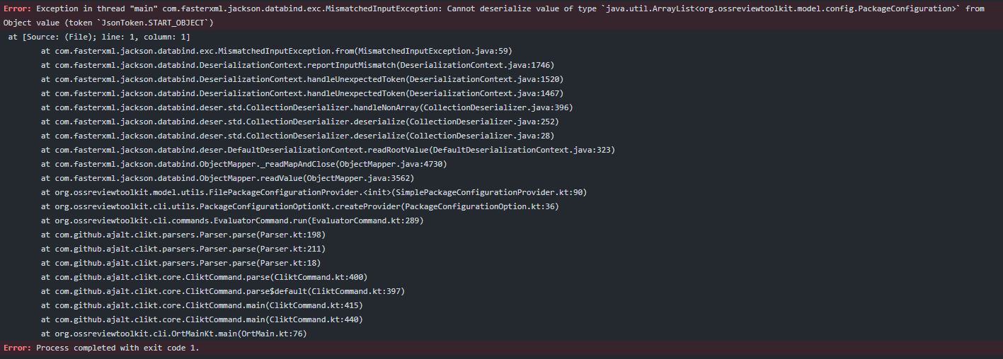 Package Configuration File Not Being Read By Ort · Issue 6686 · Oss Review Toolkitort · Github