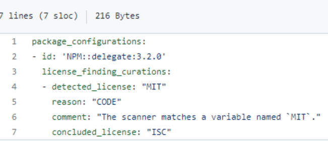 package configuration file not being read by ORT · Issue #6686 · oss-review-toolkit/ort · GitHub