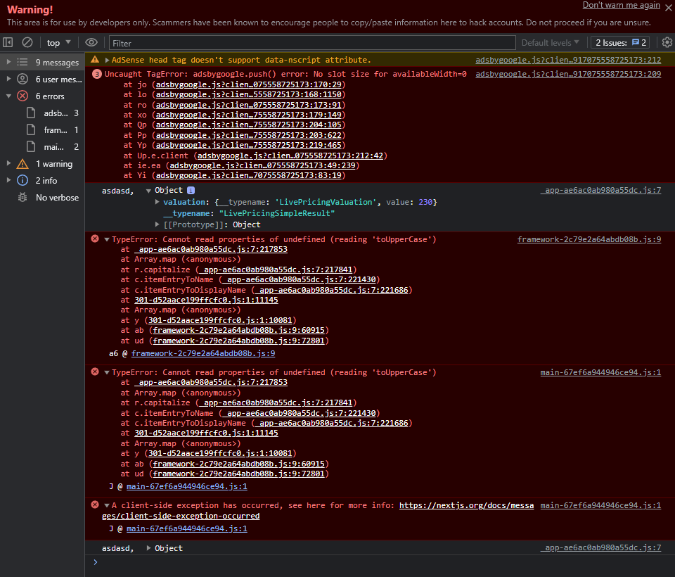 Application error: a client-side exception has occurred · Issue #88 · PoeStack/poestack-next ...