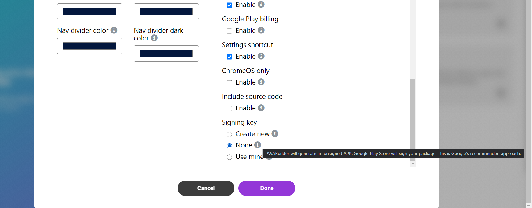 Android Store Errors Warnings And Messages · Issue 1546 · Pwa Builderpwabuilder · Github