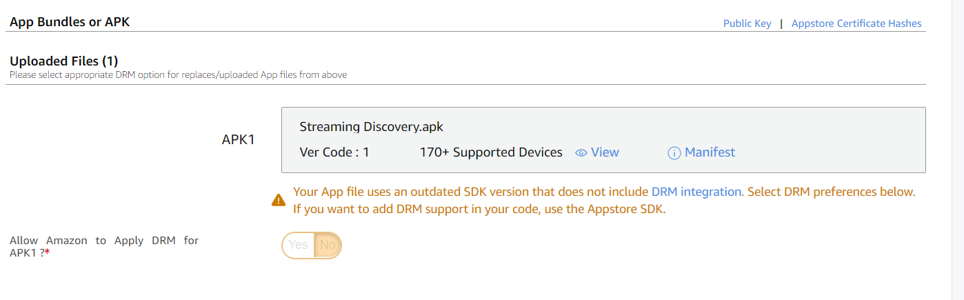 Your App file uses an outdated SDK version that does not include DRM integration · Issue #3720 ...