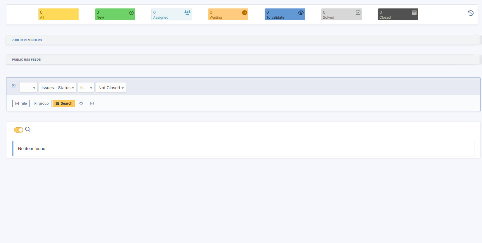Add "Public RSS feeds" and "Public reminders" · Issue #3239 · pluginsGLPI/formcreator · GitHub