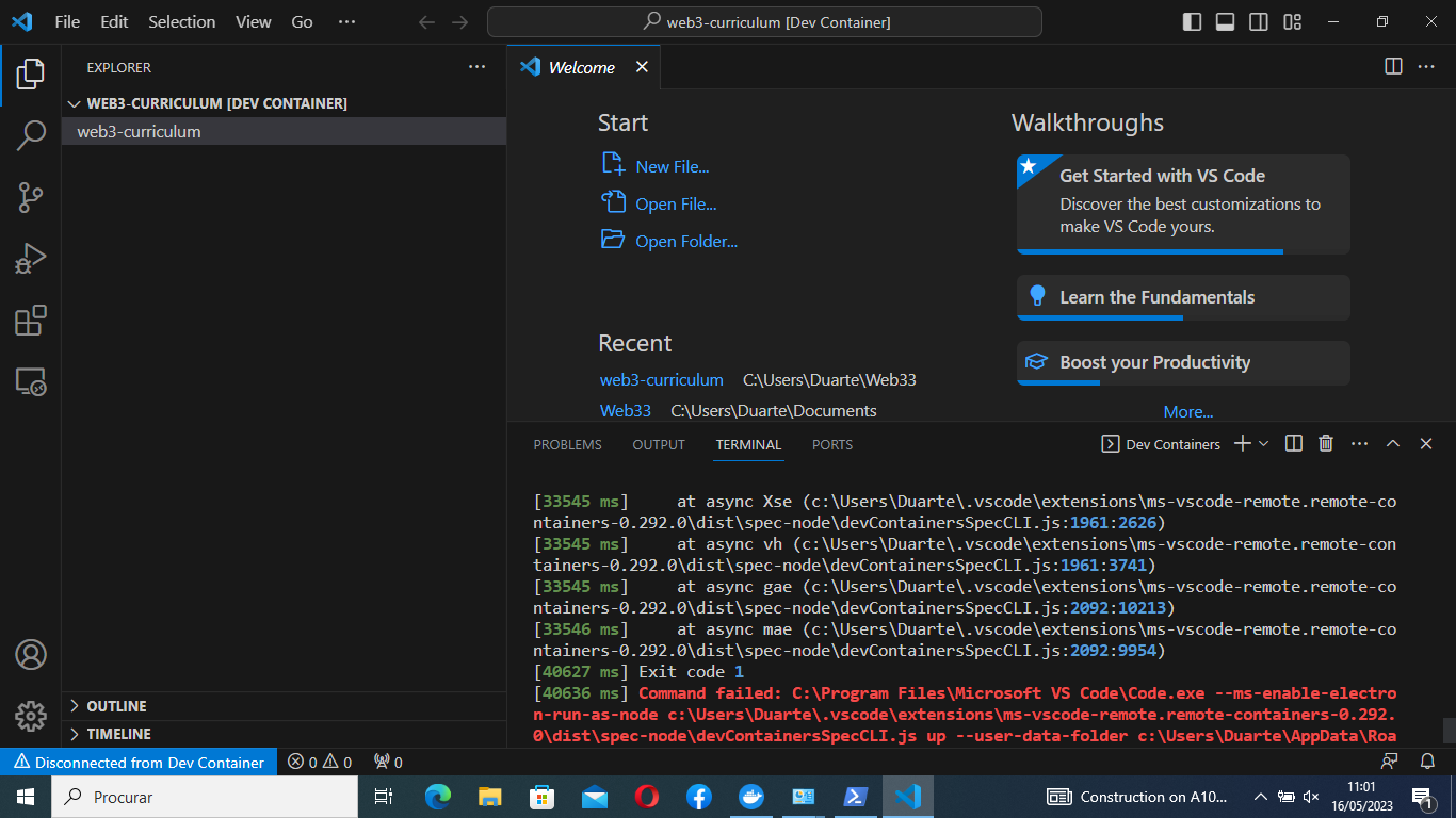 [bug] Course Doesn T Run · Issue 100 · Freecodecamp Web3 Curriculum · Github