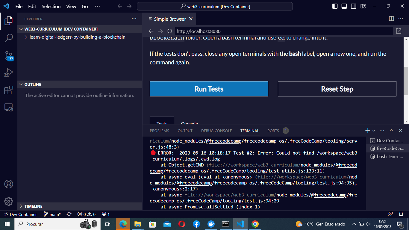 [BUG]: Course doesn't run · Issue #100 · freeCodeCamp/web3-curriculum · GitHub